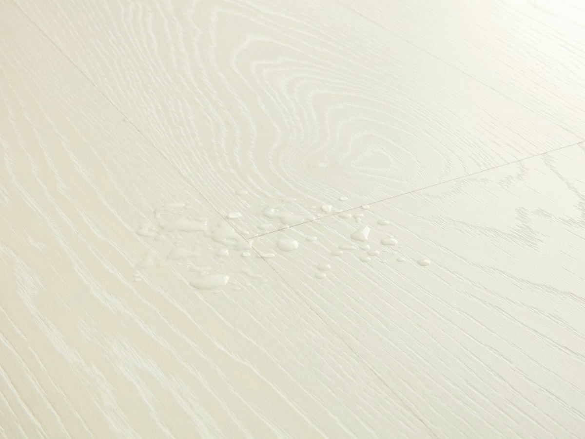QuickStep CLASSIC Frosty White Oak Laminate Flooring, 8mm | CLM5798 ...
