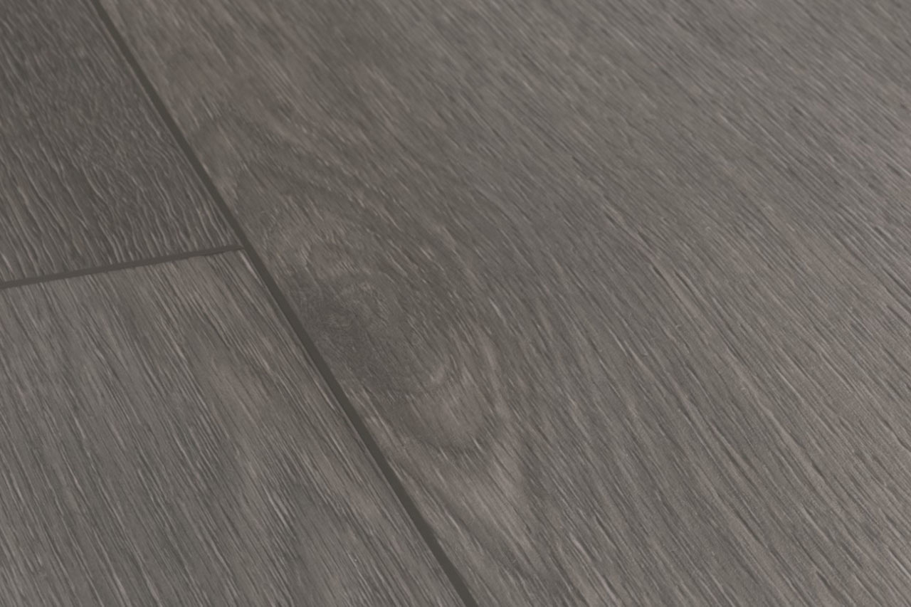 QuickStep Livyn Balance Glue Plus Silk Oak Dark Grey Vinyl Flooring ...