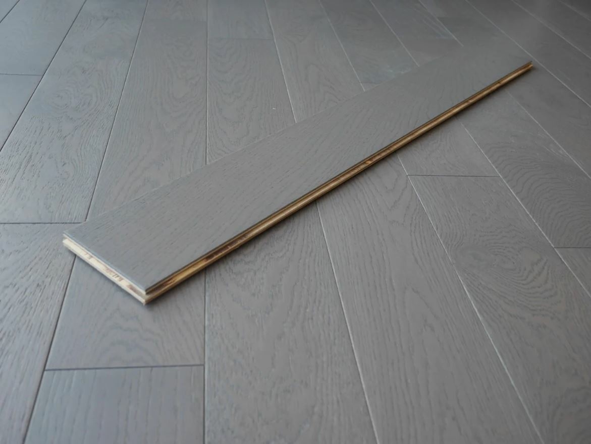 Tradition Engineered Oak Flooring, Everest Grey, Rustic, Brushed & Matt ...